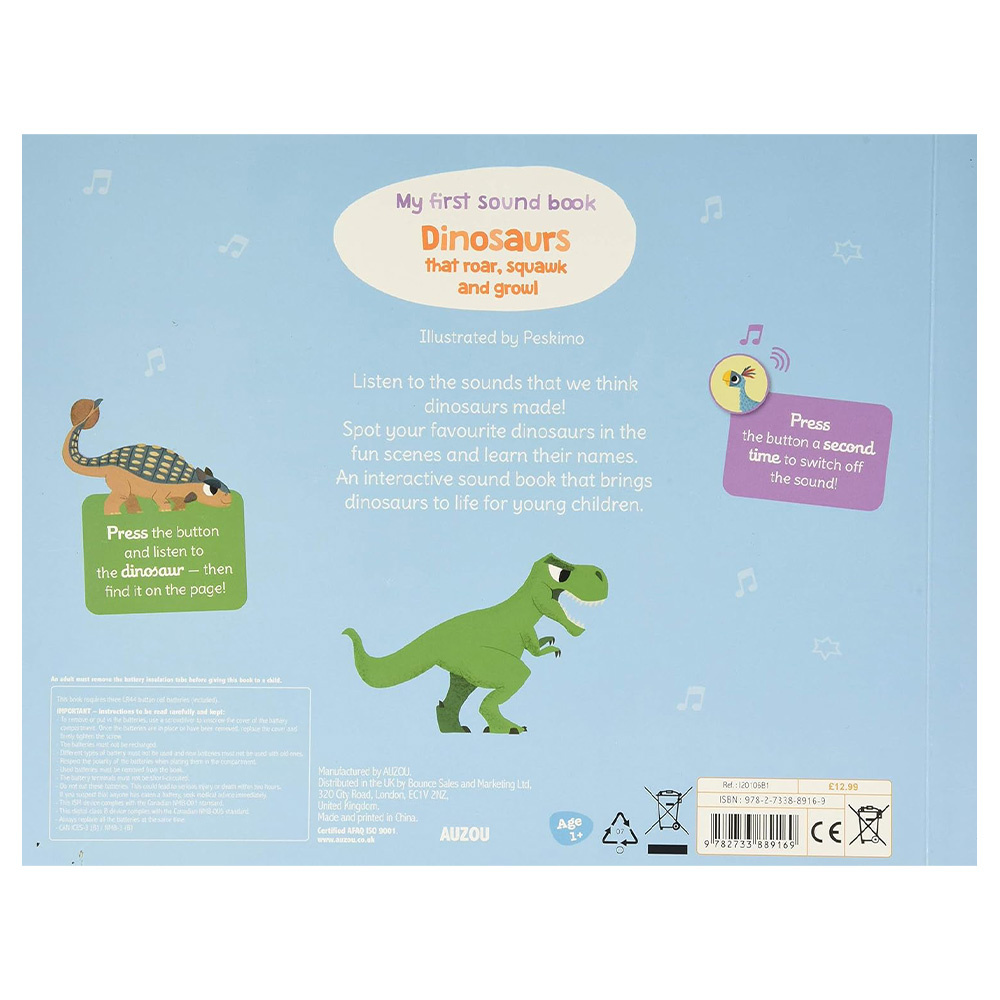 My First Sound Book - Dinosaur Fiyatı, Özellikleri | ZUHAL - Dünyanın ...