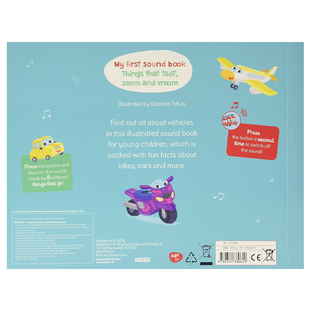 My First Sound Book - Toot Zoom Fiyatı, Özellikleri | ZUHAL - Dünyanın ...