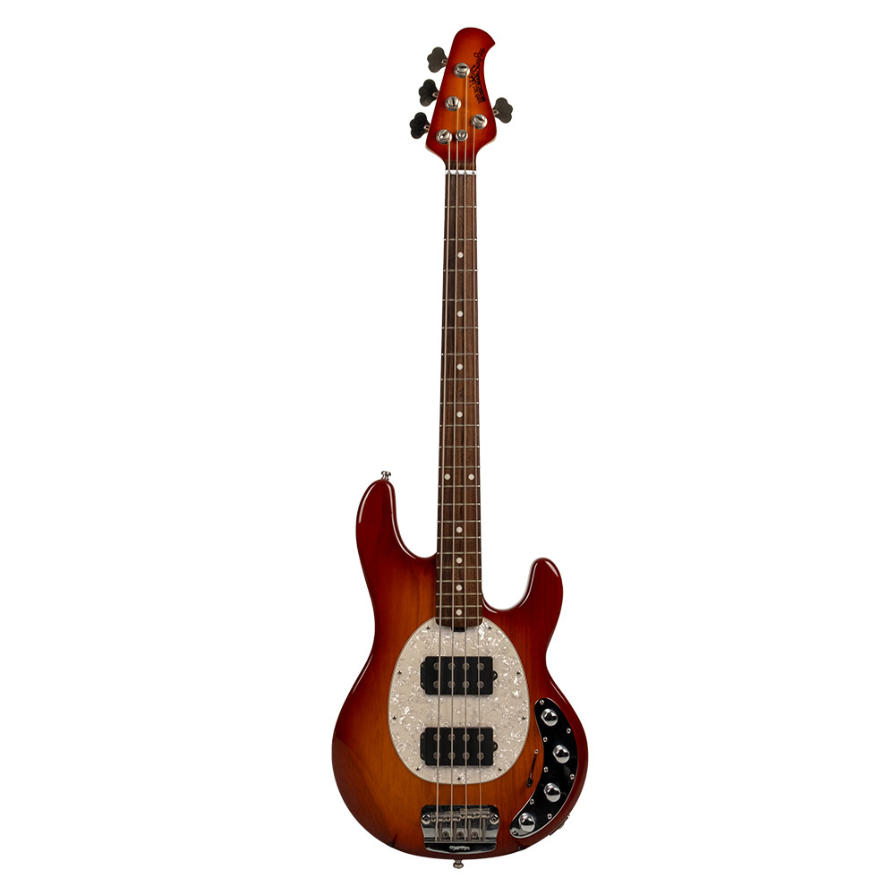 MUSICMAN Stingray HH Honeyburst Rosewood Neck Pearloid White Pickguard ...