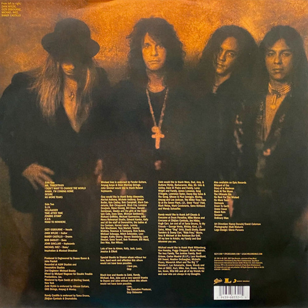 Ozzy Osbourne – No More Tears (Picture Disc) Fiyatı, Özellikleri ...