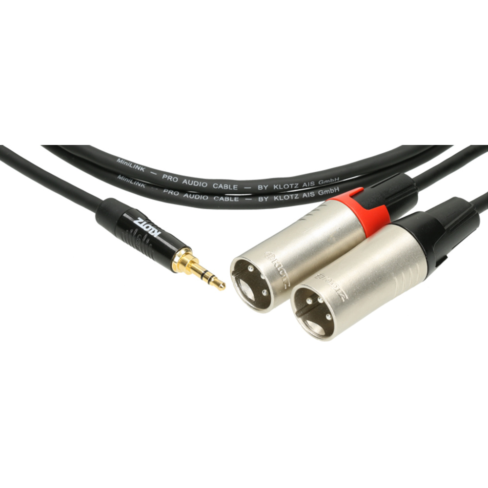 Klotz Pro 1,8m Mini TRS Jack - 2x XLR Erkek Siyah Y-Kablo Fiyatı ...
